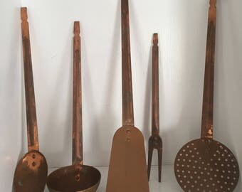 Copper utensils | Etsy
