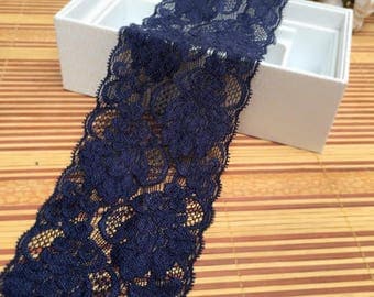 Navy blue lace | Etsy