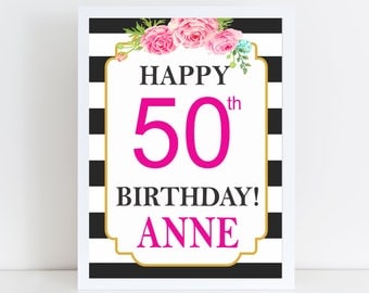 Happy birthday sign | Etsy