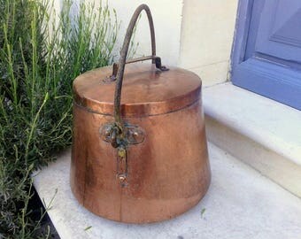 Old copper pot | Etsy