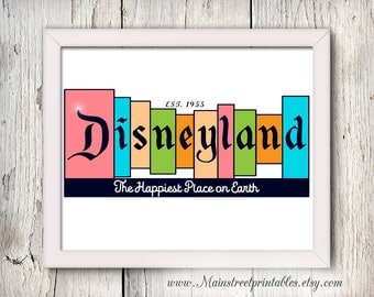 Disneyland sign | Etsy