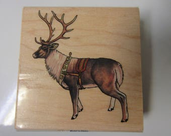 Reindeer stamp | Etsy