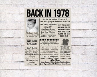 Fun facts 1978 | Etsy