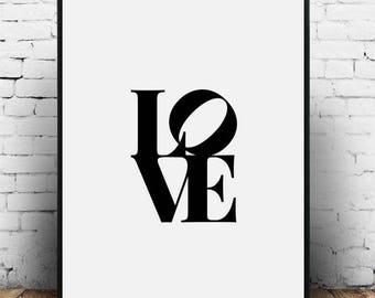 Love wall art | Etsy
