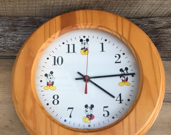 Mickey mouse clock | Etsy