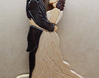 Wood intarsia | Etsy