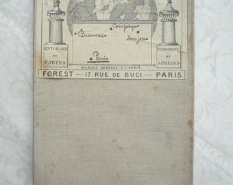 Vintage paris map | Etsy