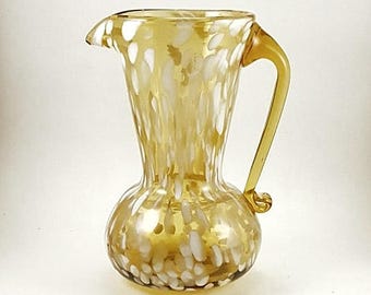 Hand blown pitcher | Etsy