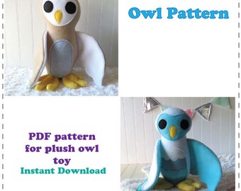 Owl sewing pattern | Etsy