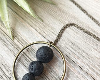 Essential oil diffuser necklace | Etsy