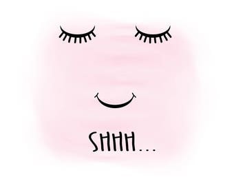 Shhh baby sleeping | Etsy