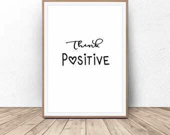 Think positive | Etsy