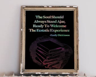 Emily dickinson poem | Etsy