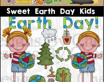 Earth day clip art | Etsy