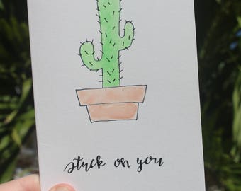 Stuck on you cactus | Etsy