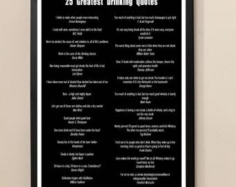 Drinking quote | Etsy