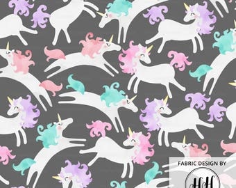 Unicorn fabric | Etsy
