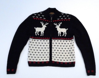 Reindeer sweater | Etsy