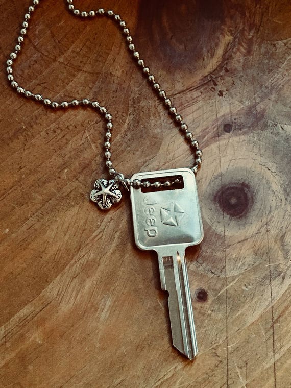 Vintage Jeep Key Necklace Jeep Accessories Jeep Charm