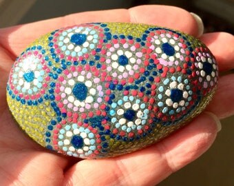 Dot painted rocks | Etsy