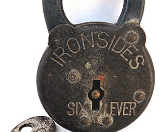 Vintage lock and key | Etsy