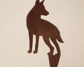 Coyote metal art | Etsy