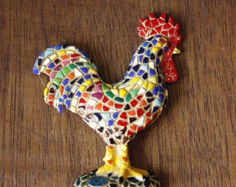 Mosaic rooster | Etsy