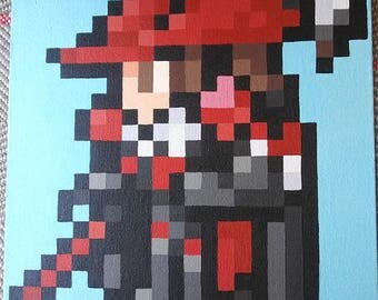 8 bit painting | Etsy