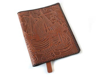 Leather book cover | Etsy
