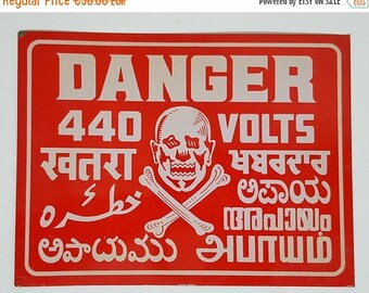 Vintage danger sign | Etsy