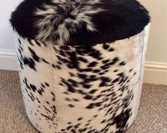 Cowhide ottoman | Etsy