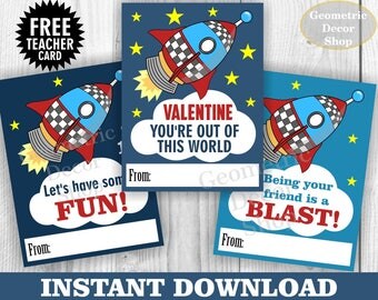 Space valentine | Etsy