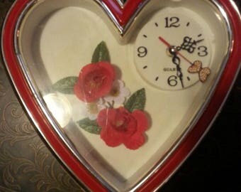 Heart shaped clock | Etsy