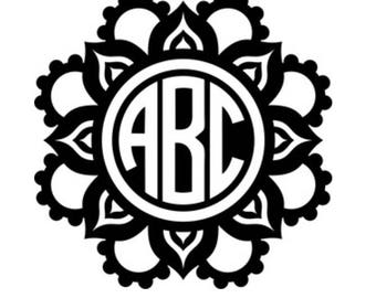 Mandala monogram | Etsy
