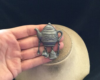 Pewter tea pot | Etsy