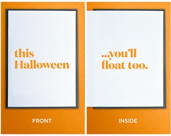 Funny halloween card | Etsy