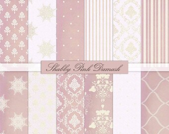 Pink damask | Etsy