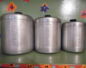 Vintage canister set | Etsy