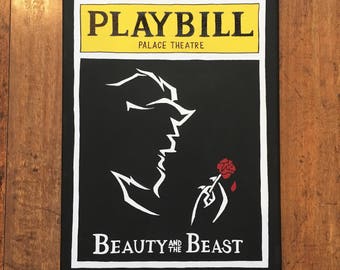 Custom Broadway Playbill Framed Art Collage Personalize It