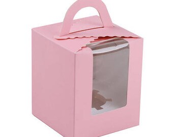 Pink cupcake boxes | Etsy