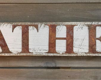 Large gather sign | Etsy