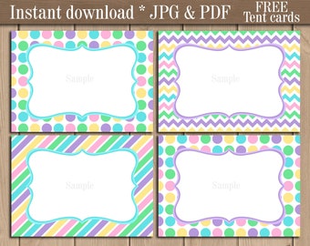 Easter food labels | Etsy