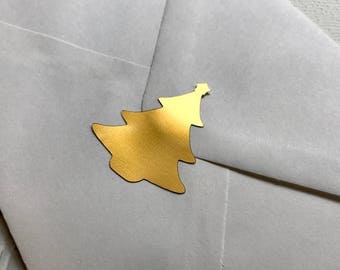 Gold christmas tree | Etsy