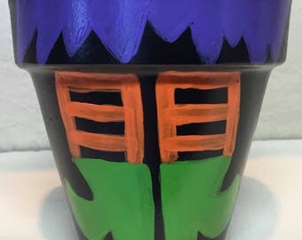 Painted clay pots | Etsy