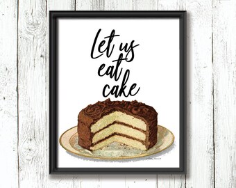 Let us eat cake | Etsy