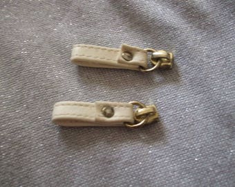 Leather zipper pull | Etsy