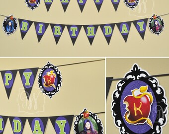 Descendants party | Etsy