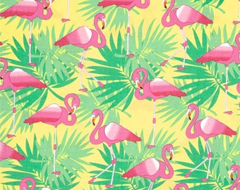 Flamingo fabric | Etsy