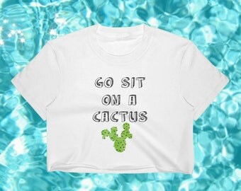 Cactus crop top | Etsy