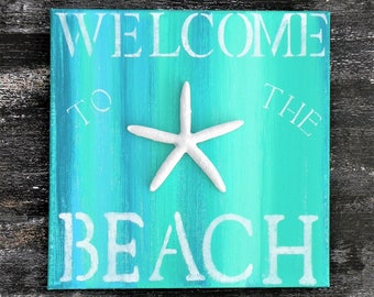 Rustic beach signs | Etsy